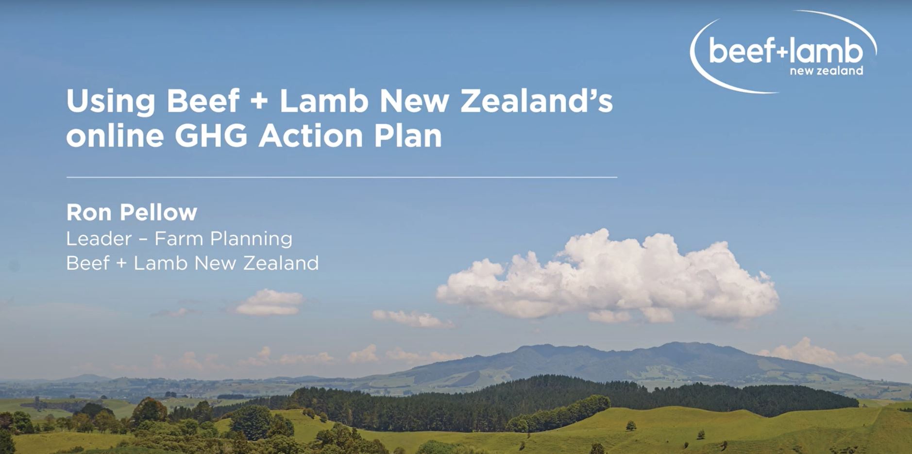 Beef + Lamb New Zealand's GHG online Action Plan tutorial | Beef + Lamb ...